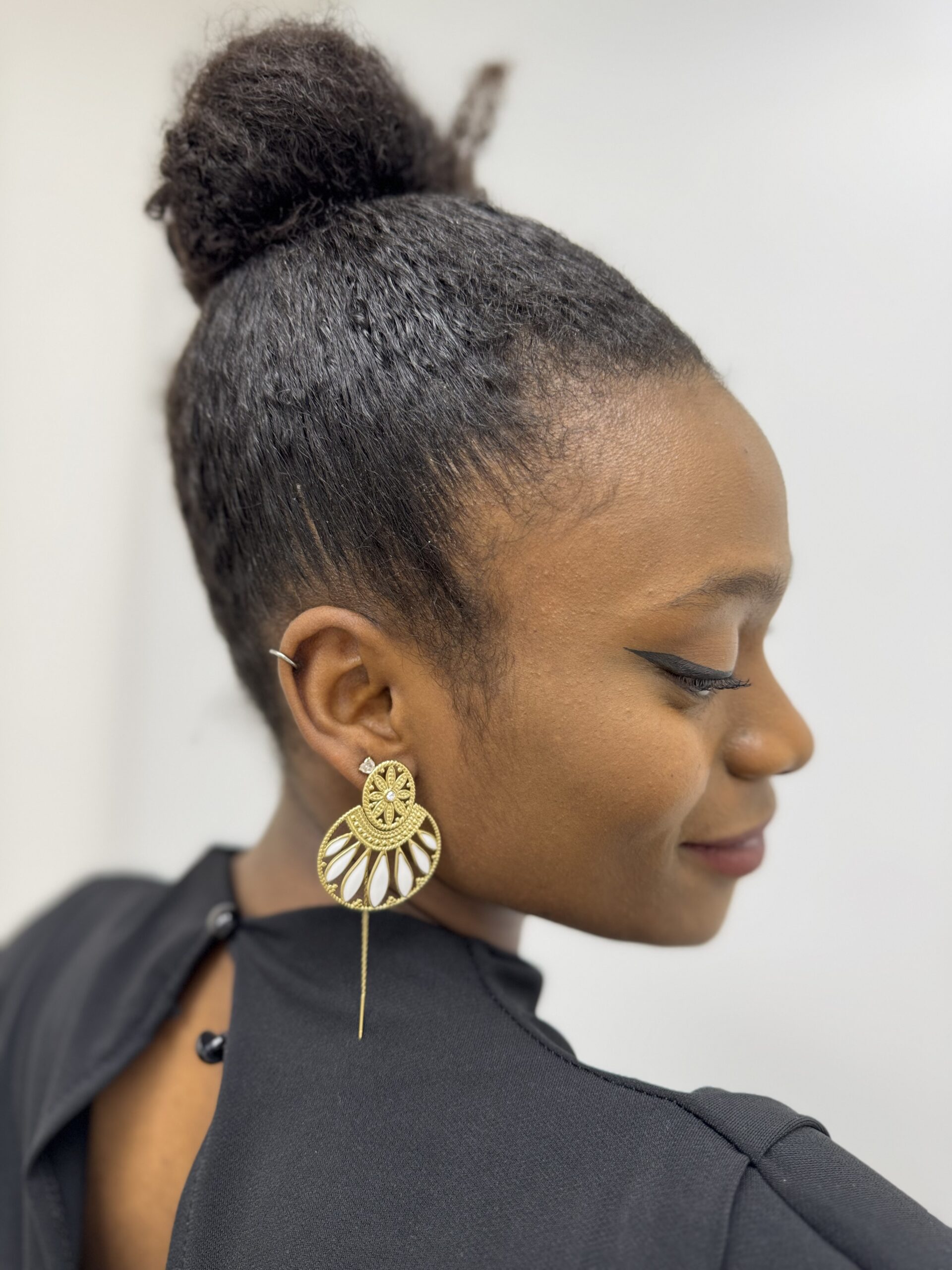 ORECCHINI QUEEN BIANCO - Makaile