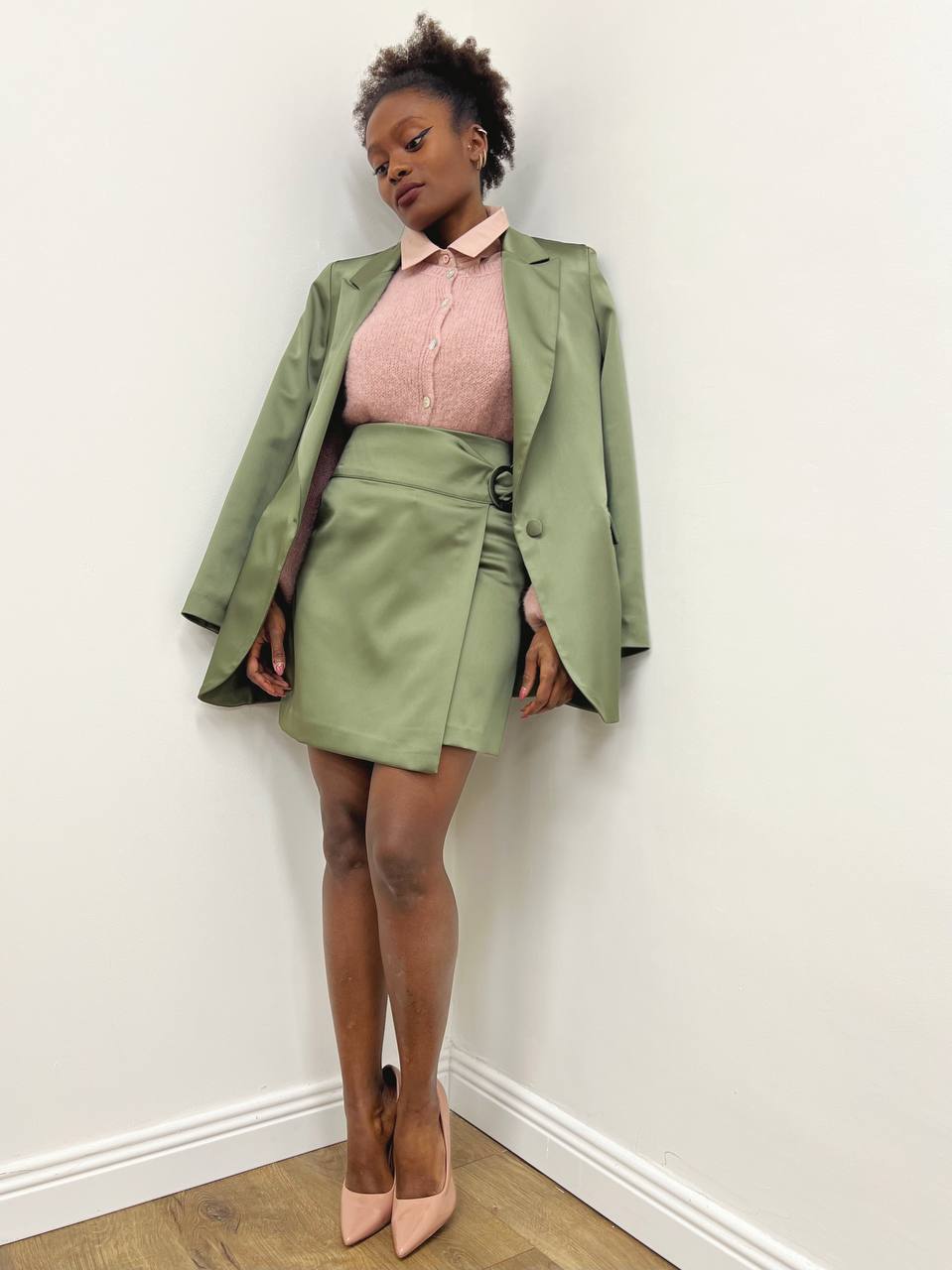 GONNA CASSIAN VERDE OLIVA - Makaile